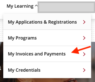 Find my invoice and/or make a payment